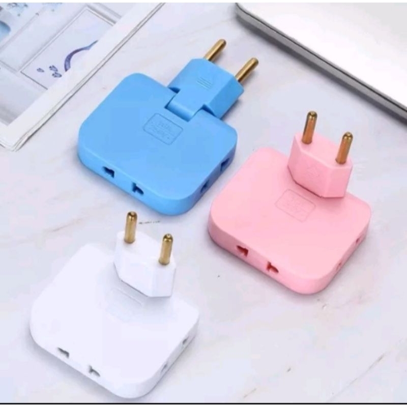 Jual Steker Te / Colokan Cabang 3 Lipat 180° | Shopee Indonesia