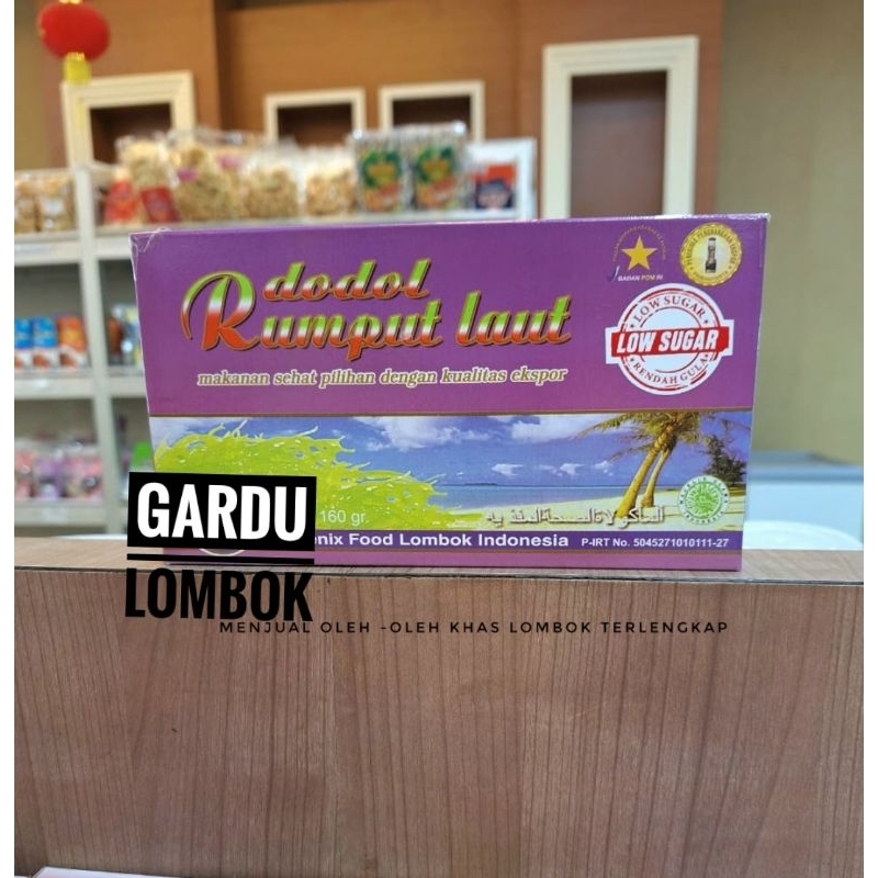 Jual Dodol Rumput Laut Phoenix Low Sugar 160 gr Khas Lombok | Shopee ...