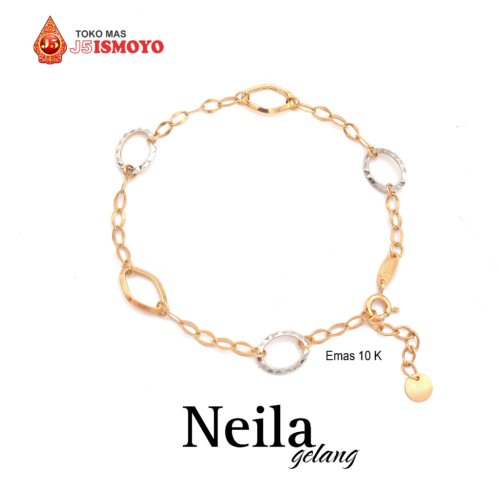 Jual Gelang Emas Mas Asli Model Rantai Neila J5 Ismoyo | Shopee Indonesia
