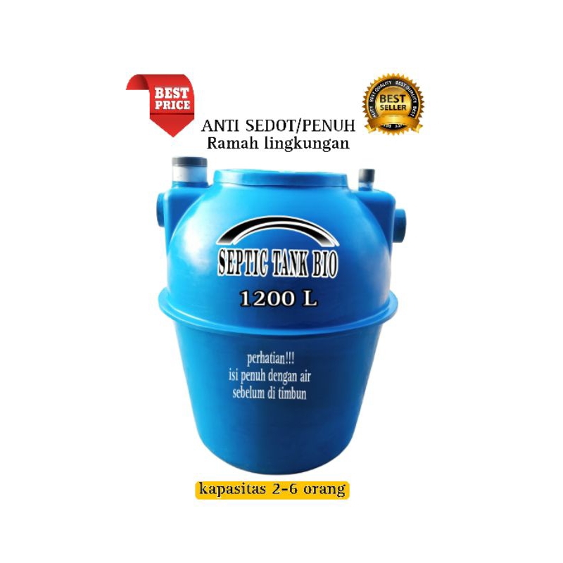 Jual septic tank bio, biotec,biotaff,biotank 1200 Liter | Shopee Indonesia
