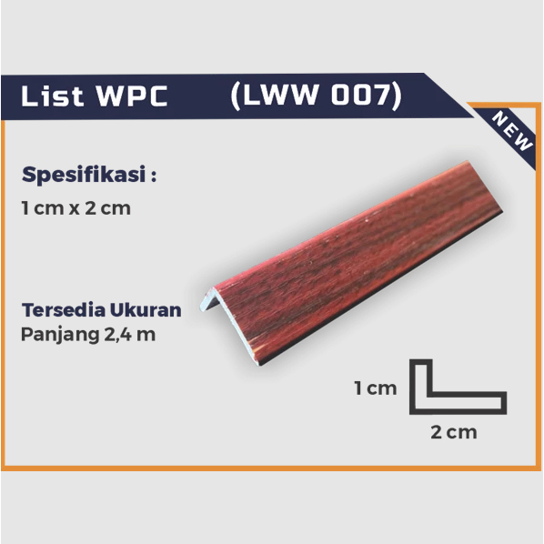 Jual List WPC untuk Panel Dinding PVC 2,4 meter Per Pc | Shopee Indonesia