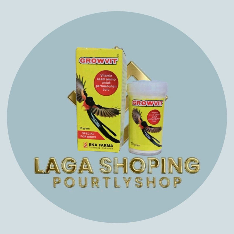 Jual 1 botol growvit obat burung mabung tumbuh bulu by eka farma zenka ...