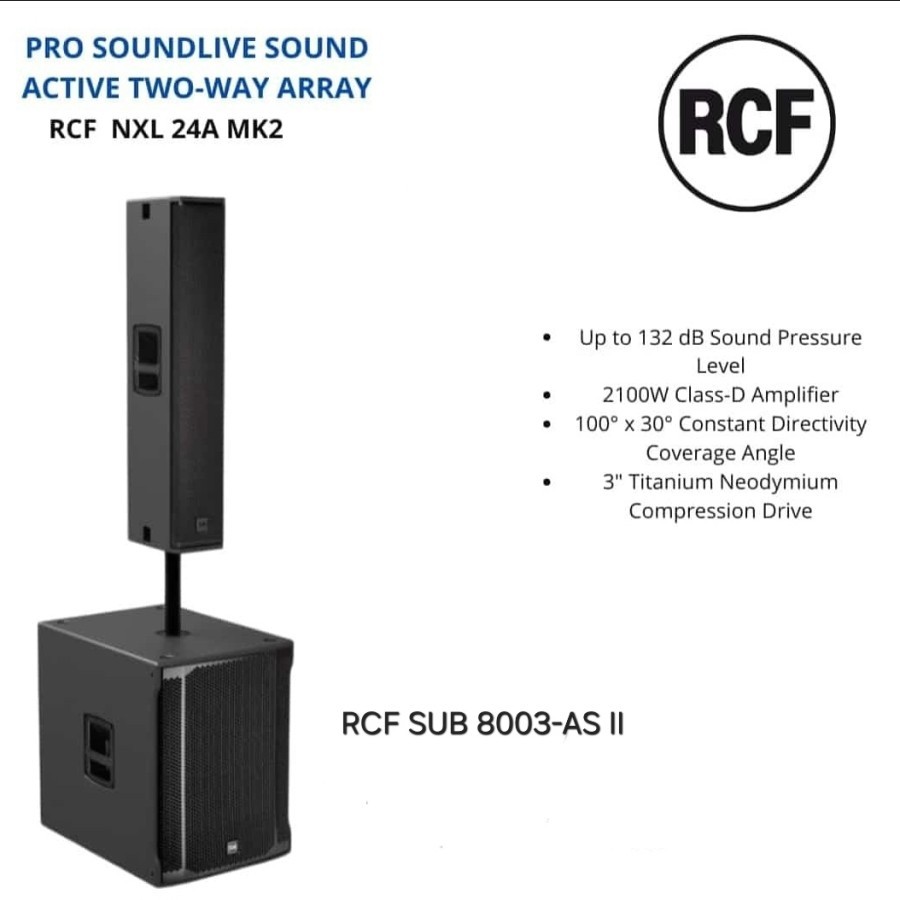 Jual Premium Pro Active Array System RCF NXL-24A MK2 + SUB 8003 AS MK2 ...