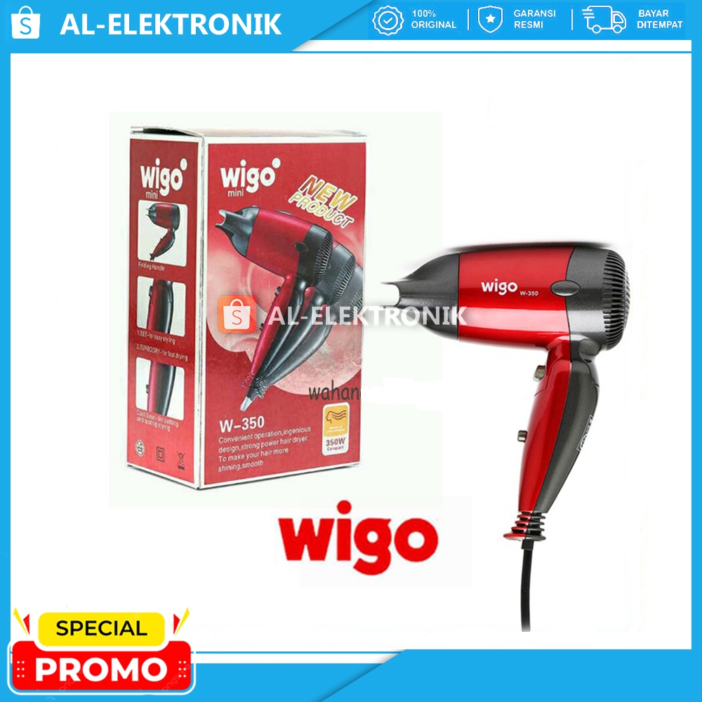 Jual WIGO W-350 Hairdryer Hair Dryer Mini WIGO W-350 Pengering Rambut ...