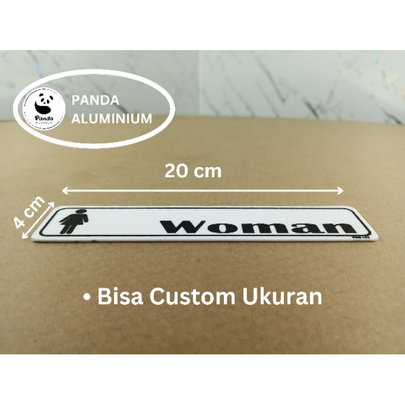 Jual Acrylic Toilet Sign Woman/Wanita | Shopee Indonesia