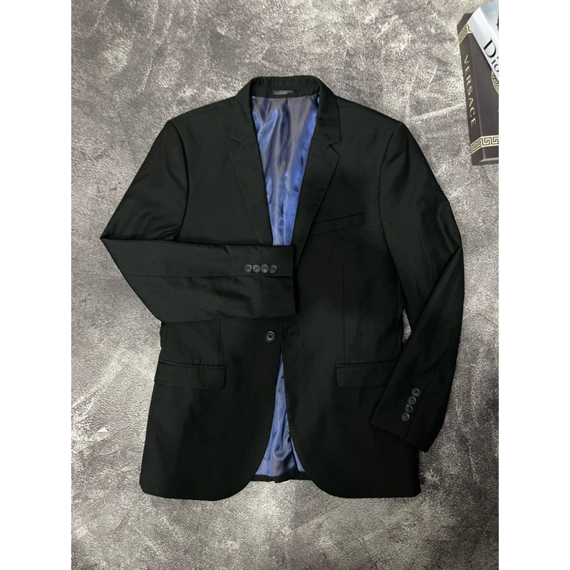 Jual topman blazer black jas slimfit formal m | Shopee Indonesia
