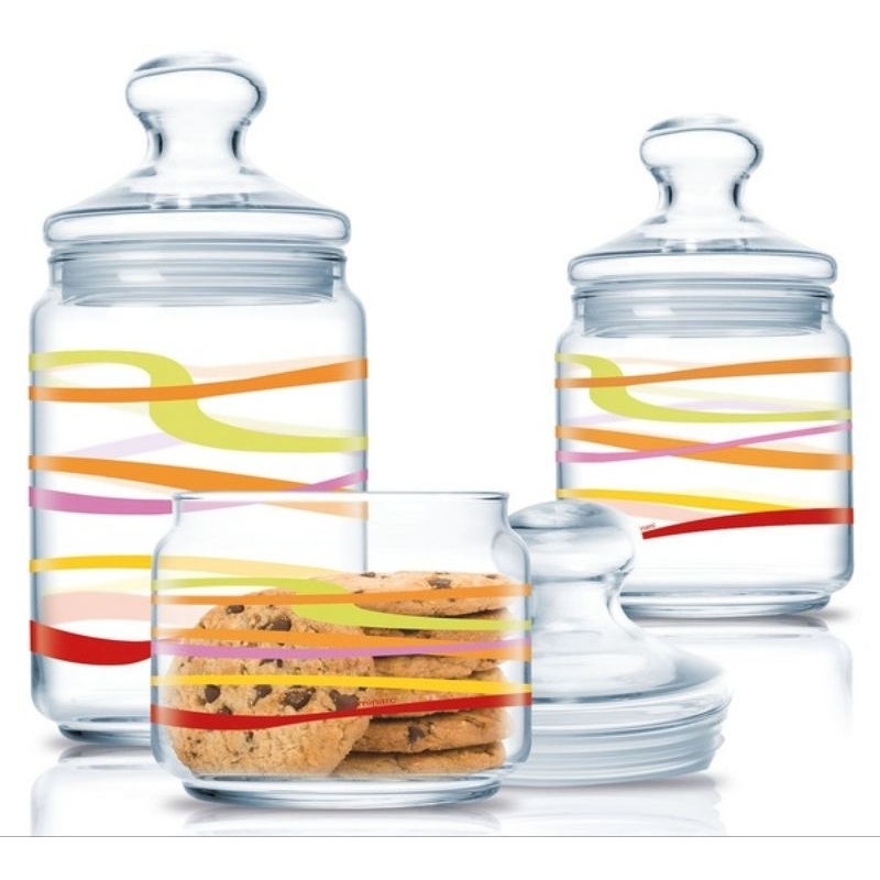 Jual Luminarc Toples Pot Club Rubens Set of 3 V5377 | Shopee Indonesia