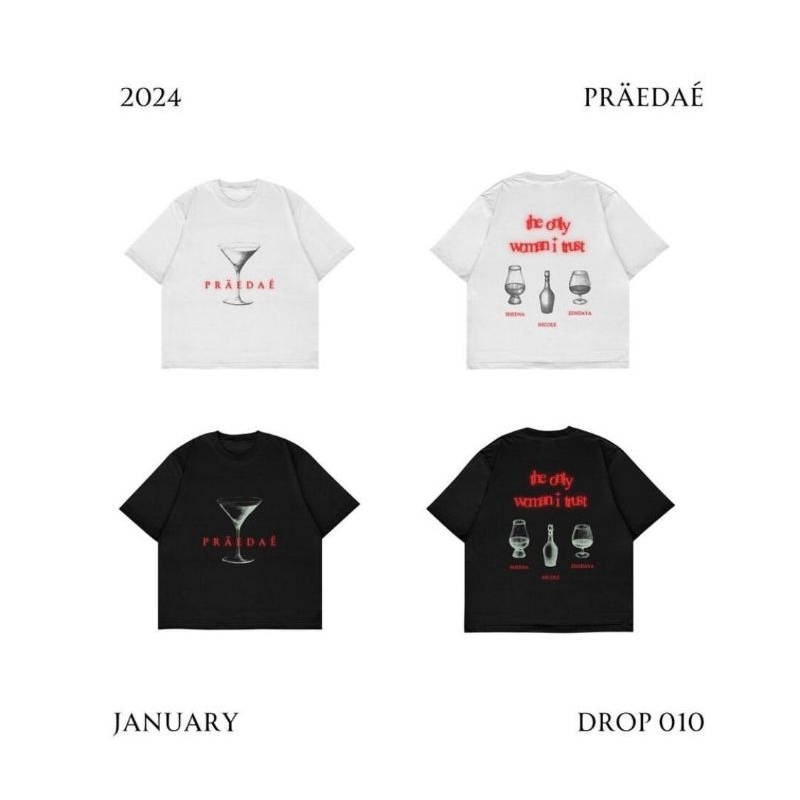 Jual PO pre order praedae trust issue black tee & trust issue white tee ...
