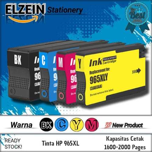 Jual Cartridge Tinta Compatible HP 965XL 965 XL Printer OfficeJet Pro 9010, 9012, 9013, 9014 ...
