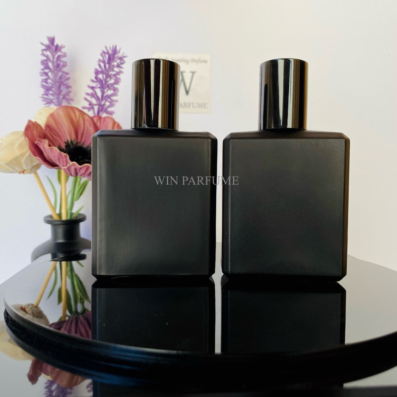 Jual Botol Parfum Herme Hitam 50ml Semi Press Tutup Hitam Ring Spray ...