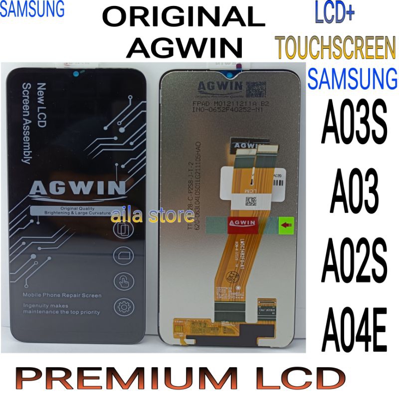 Jual LCD SAMSUNG A03S/A03/A02S/A04E ORIGINAL AGWIN PREMIUM LCD FULL SET ...
