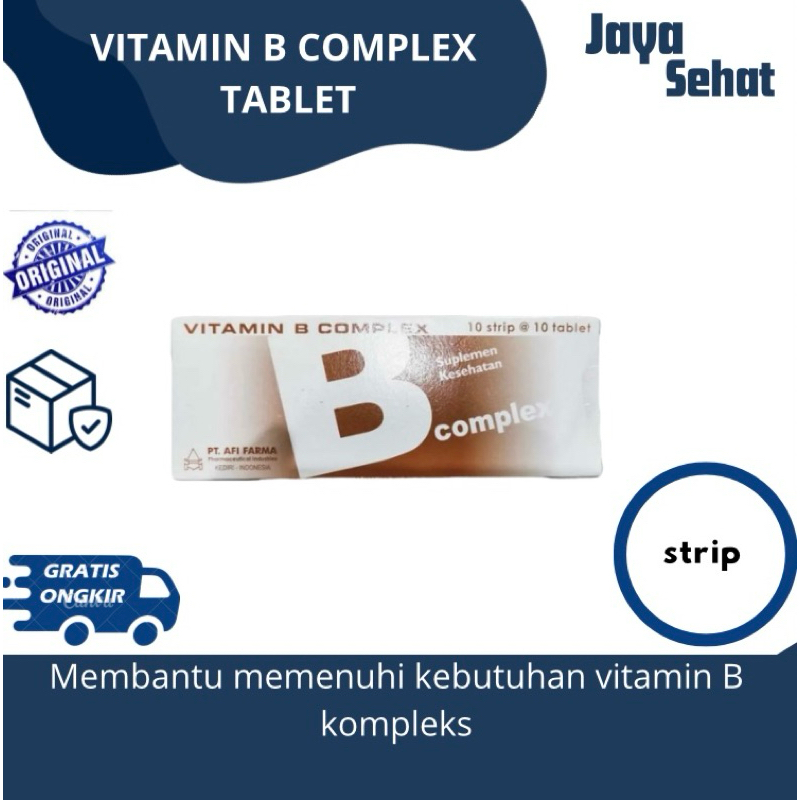 Jual Vitamin B Complex Generik Tablet (Box dan Strip) | Shopee Indonesia