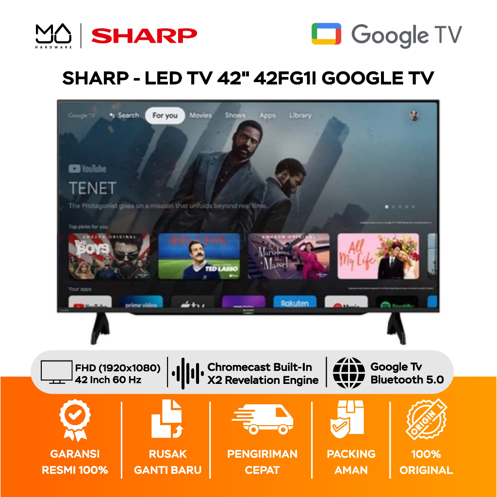 Jual LED TV Sharp 42 Inch 42FG1I Full HD Google TV - 42EG1 - Garansi ...