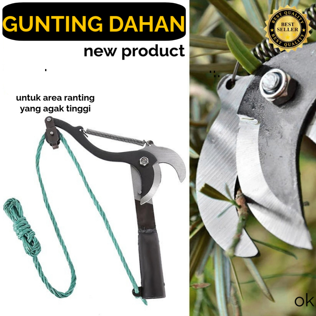 Jual GUNTING RANTING TINGGI GUNTING KEBUN GUNTING PANJANG TINGGI GUNTING PISAU POTONG DAHAN ...