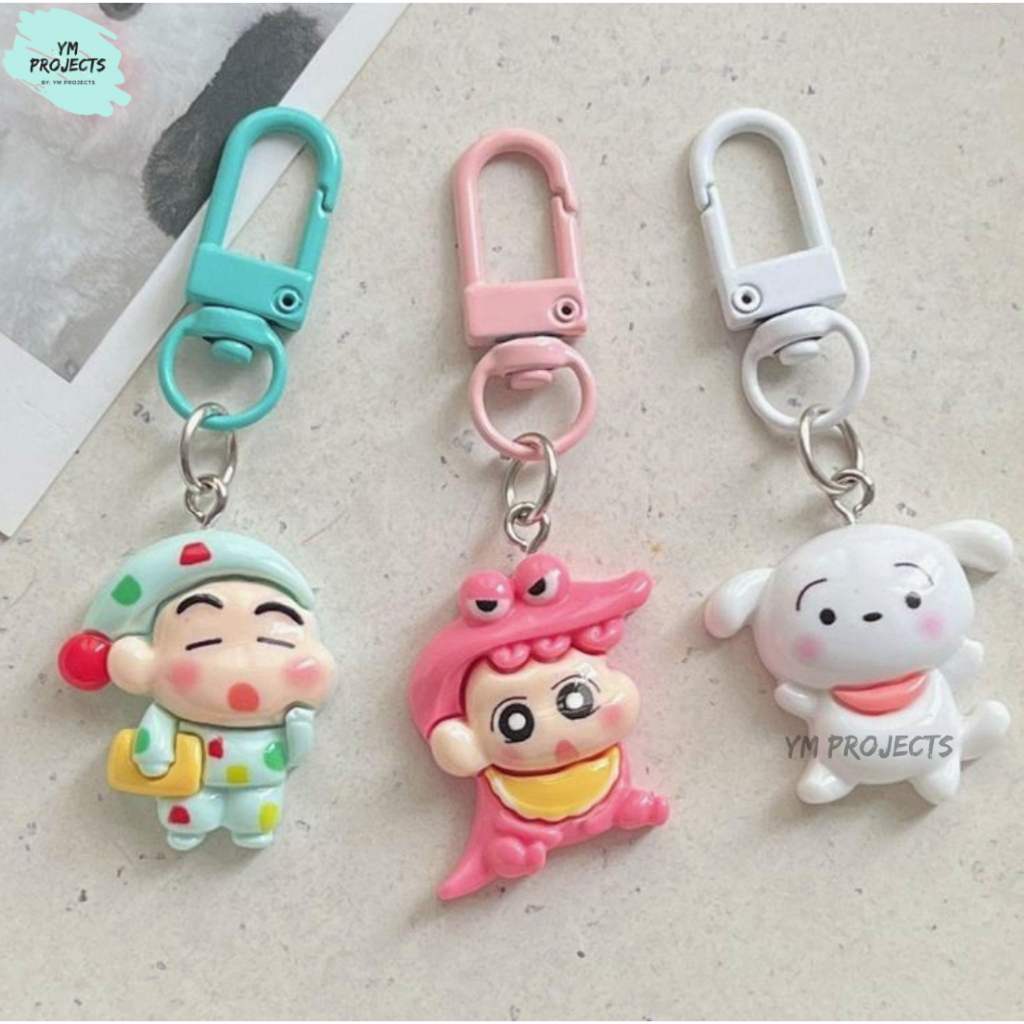 Jual [YM PROJECTS] Gantungan Kunci 3D Crayon Shinchan 3D Key Chain ...