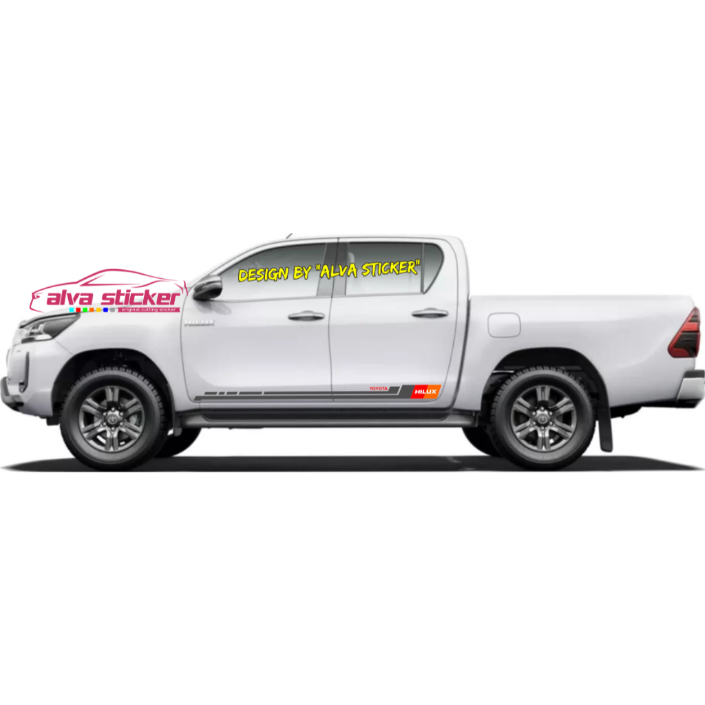 Jual sticker hilux stiker hilux double cabin stiker list minimalist ...