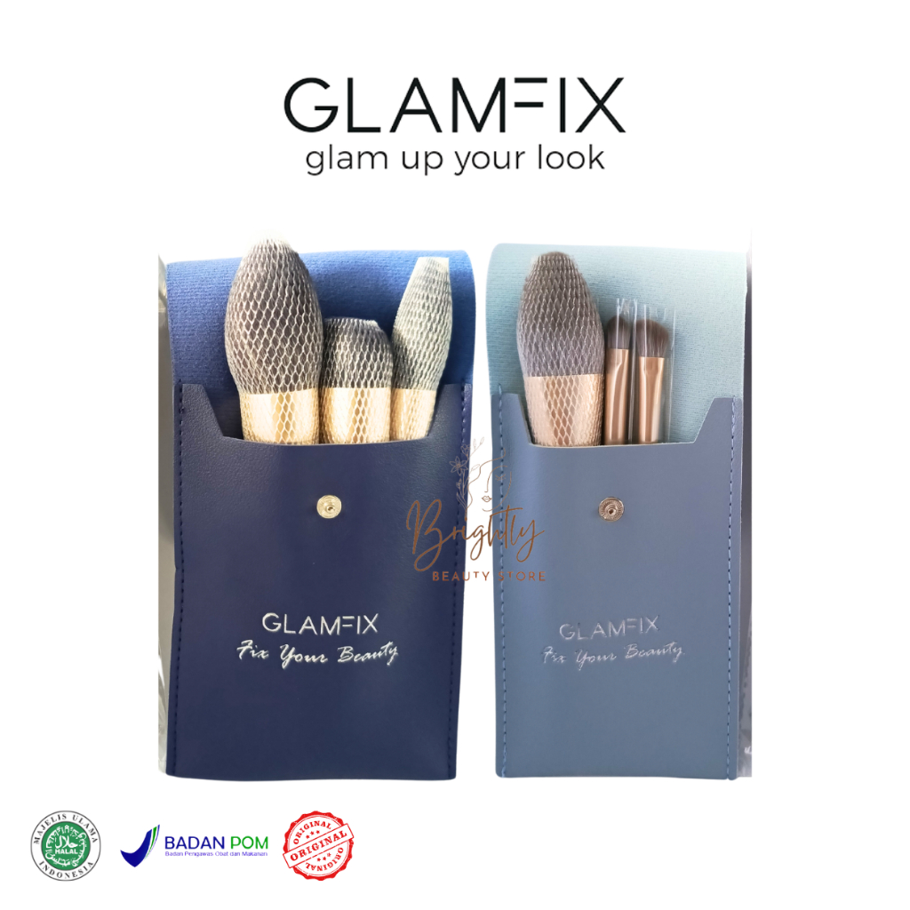 Jual GLAMFIX EXCLUSIVE CONTOUR/FACE BRUSH SET (3 PCS) | Shopee Indonesia