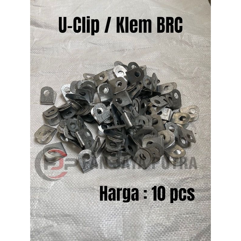 Jual U-Clip Klem BRC | Claim Pagar BRC Harga Per 10 Pcs | Shopee Indonesia