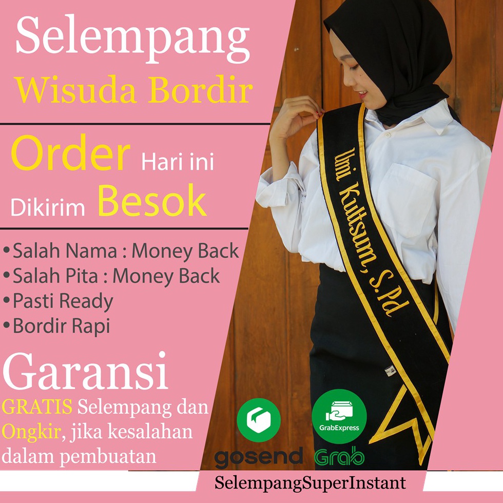 Jual Semangat Abis Selempang Slempang Selendang Slendang Wisuda Bordir ...