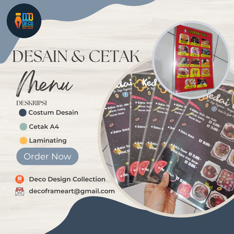 Jual Desain Menu Makanan dan Minuman | Shopee Indonesia