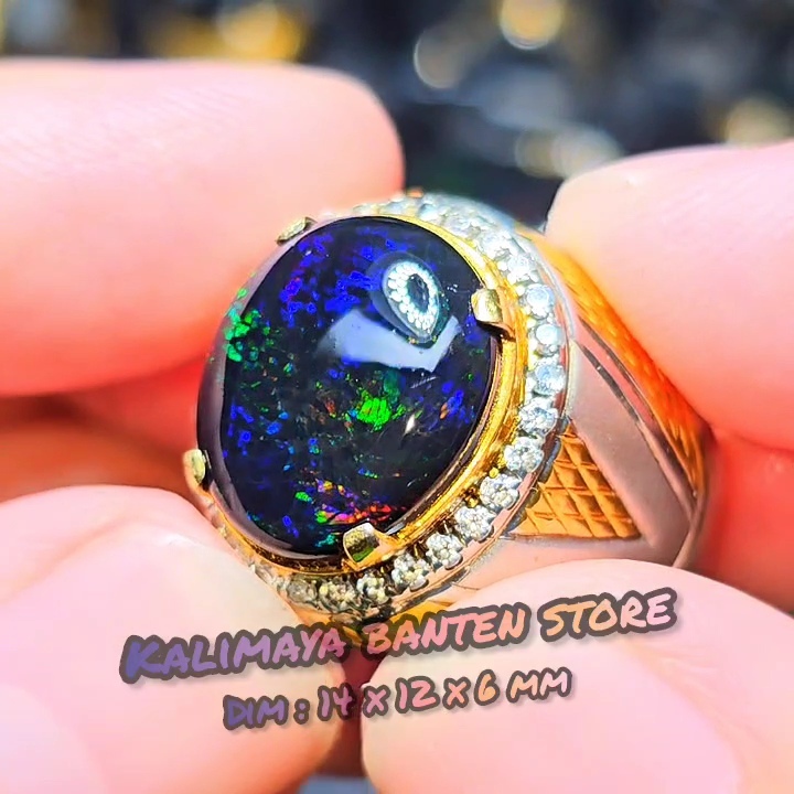 Jual Black Opal Solid Banten Hitam Legam Aspal Langkah | Shopee Indonesia