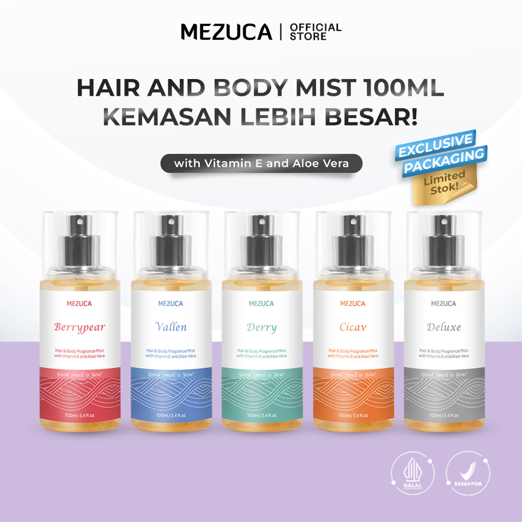 Jual Parfum Hair & Body Mist MEZUCA with Vitamin E and Aloe Vera 100mL ...