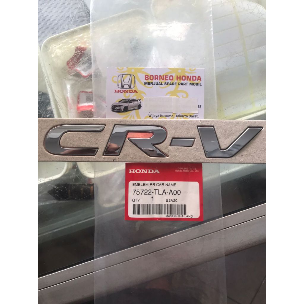 Jual LOGO EMBLEM PINTU BAGASI TULISAN NAMA MOBIL BELAKANG CRV GEN 5 RW1 ...