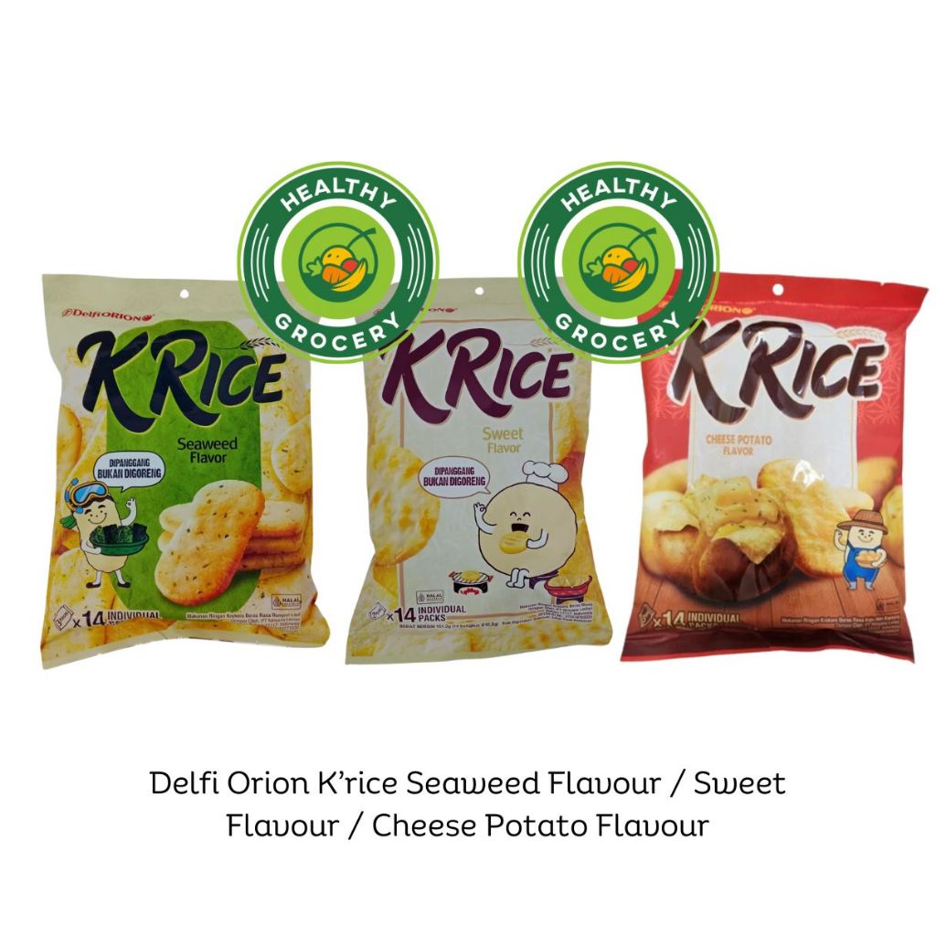Jual Delfi Orion K'Rice Krackers Beras Rasa Manis / K'Rice Crackers ...