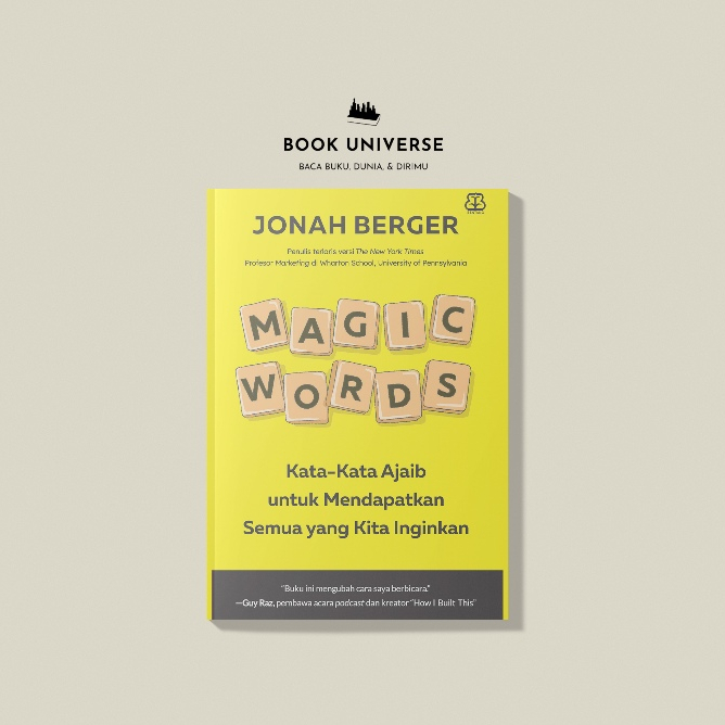 Jual MAGIC WORDS: Kekuatan Kata-Kata - Jonah Berger | Shopee Indonesia
