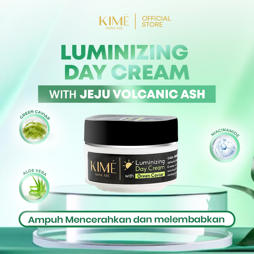 Jual Day Cream Kime Luminizing Brightening Glowing Skincare Krim Wajah ...
