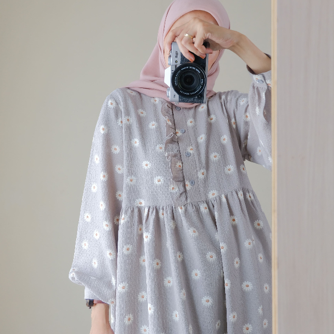 Jual PLASMA - Yui Dress Pattern | Midi Dress Motif | Shopee Indonesia