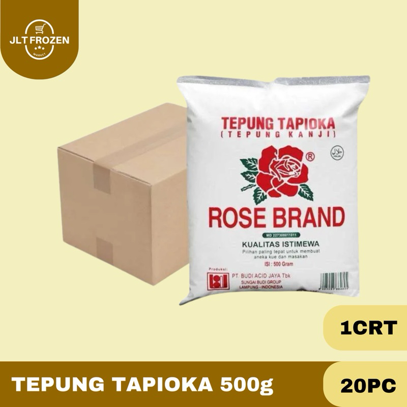 Jual Rose Brand Tepung Tapioka 500g DUS isi 20pc | Shopee Indonesia
