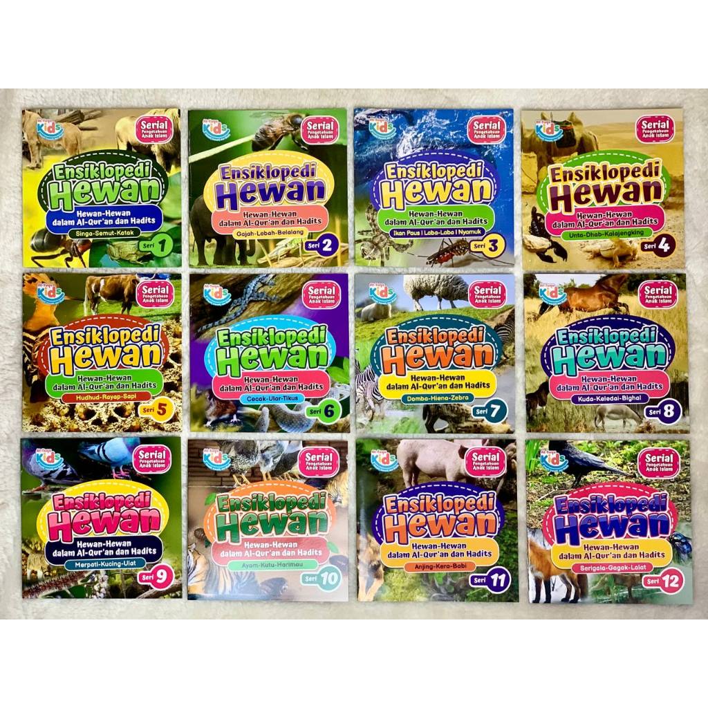 Jual ENSIKLOPEDI HEWAN SERI 1 - 12 - Attuqa Kids - hewan-hewan dalam al ...