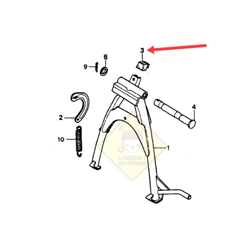 Jual RUBBER STAND STOP KARET STOPPER TAHANAN STANDAR TENGAH 2 HONDA CB ...