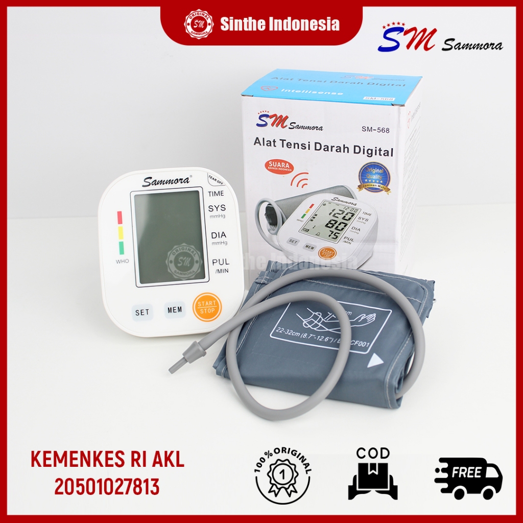 Jual Alat Cek Tensi Darah Digital Otomatis Tensimeter Alat Tensi Darah ...