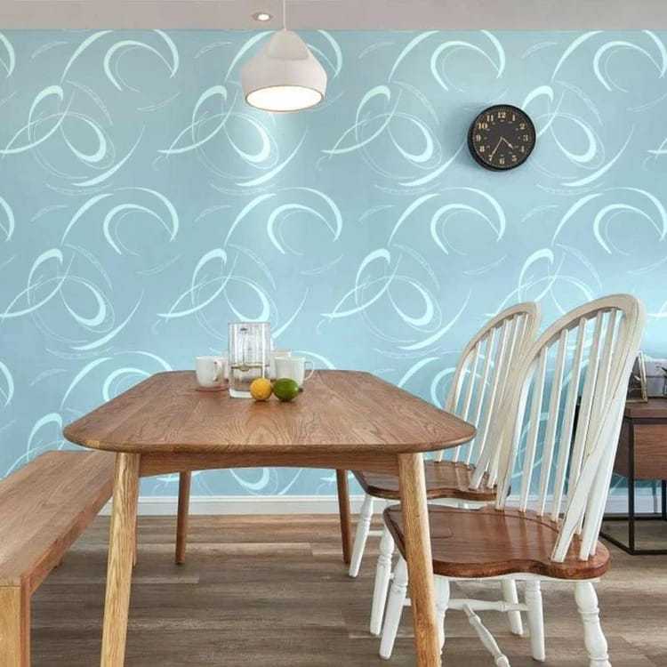 Jual WALLPAPER DINDING RUANG // WALLPAPER STICKER MOTIF ASAP BIRU 45 CM ...