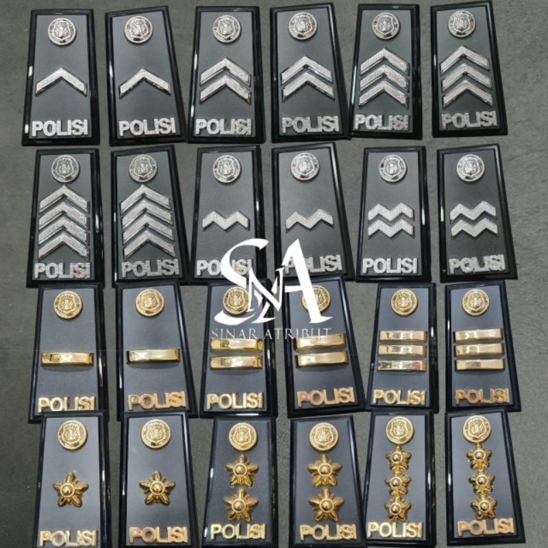 Jual Tanda Pangkat PDH Polisi Full Akrilik Dove BRIPDA BRIPTU BRIGADIR ...