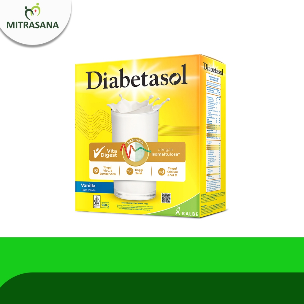 Jual Diabetasol Jumbo Coklat & Vanilla 950 Gr | Shopee Indonesia