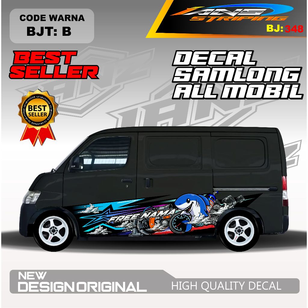 Jual BJT 348 - STICKER SAMLONG DESAIN TERBARU UNTUK MOBIL BOX ANGKOT ...