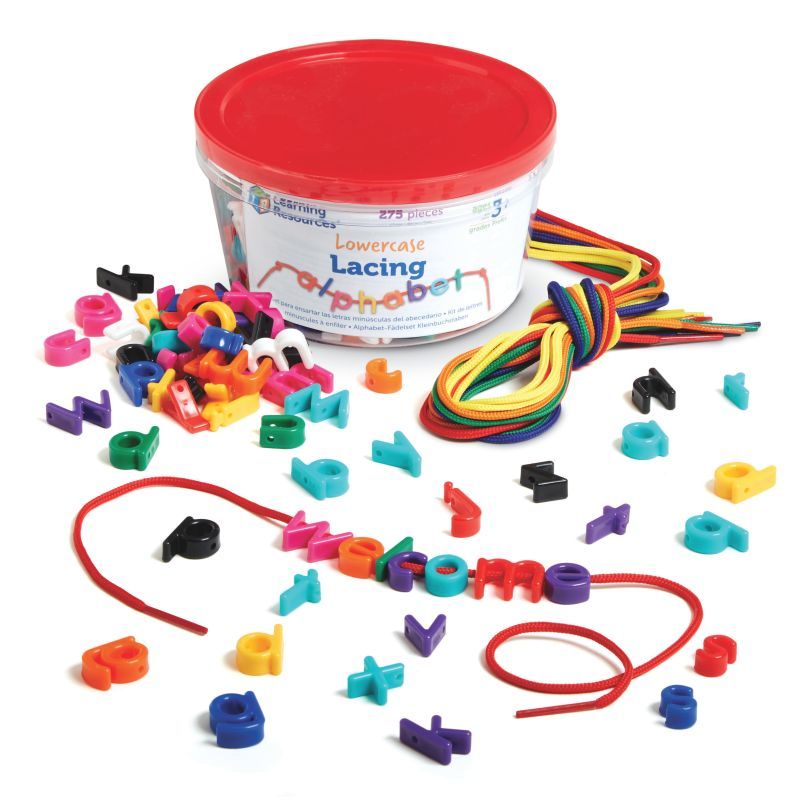Jual Learning Resource Lowercase Lacing Alphabet Mainan Anak Meronce ...