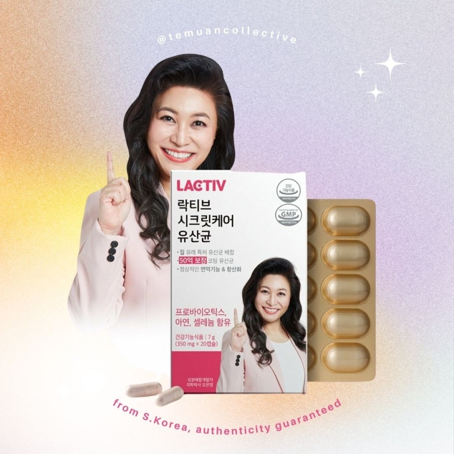 Jual LACTIV Secret Care / Family Probiotics Tablets (20/120 day supply ...