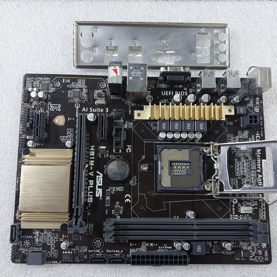 Jual Mainboard h81 asus H81M-V PLUS ddr3 socket 1150 murah motherboard generasi ke-4 ASUS H81 ...