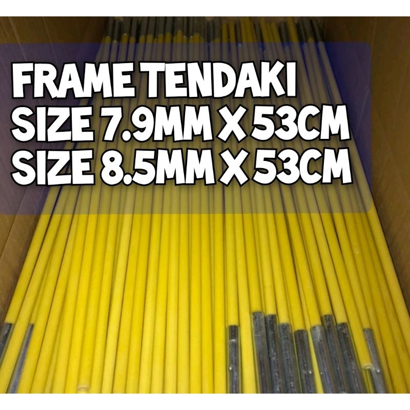 Jual FRAME TENDAKI TENDA FIBER 8.5 X 53 CM KUNING TENDAKI | Shopee ...