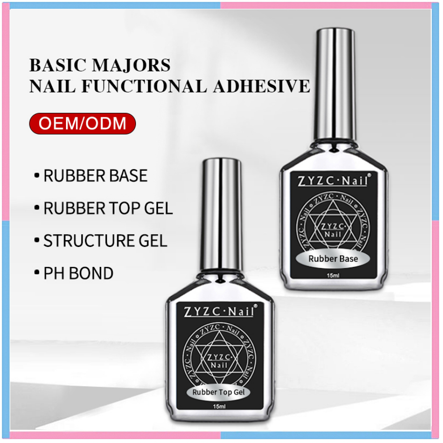 Jual ZYZC Nail Gel Soak Off Rubber Base Top Coat / Rubber Base coat ...