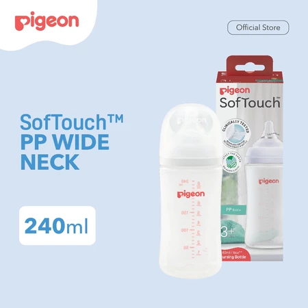 Jual PIGEON Botol Susu BPP Wide Neck 160ml / 240ml with SofTouch Nipple / Peristaltic Plus ...