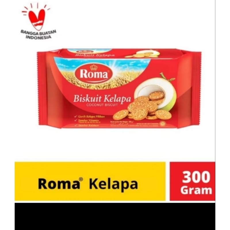 Jual Roma Biskuit Kelapa 1 Bal isi 7 Bungkus @300gr | Shopee Indonesia