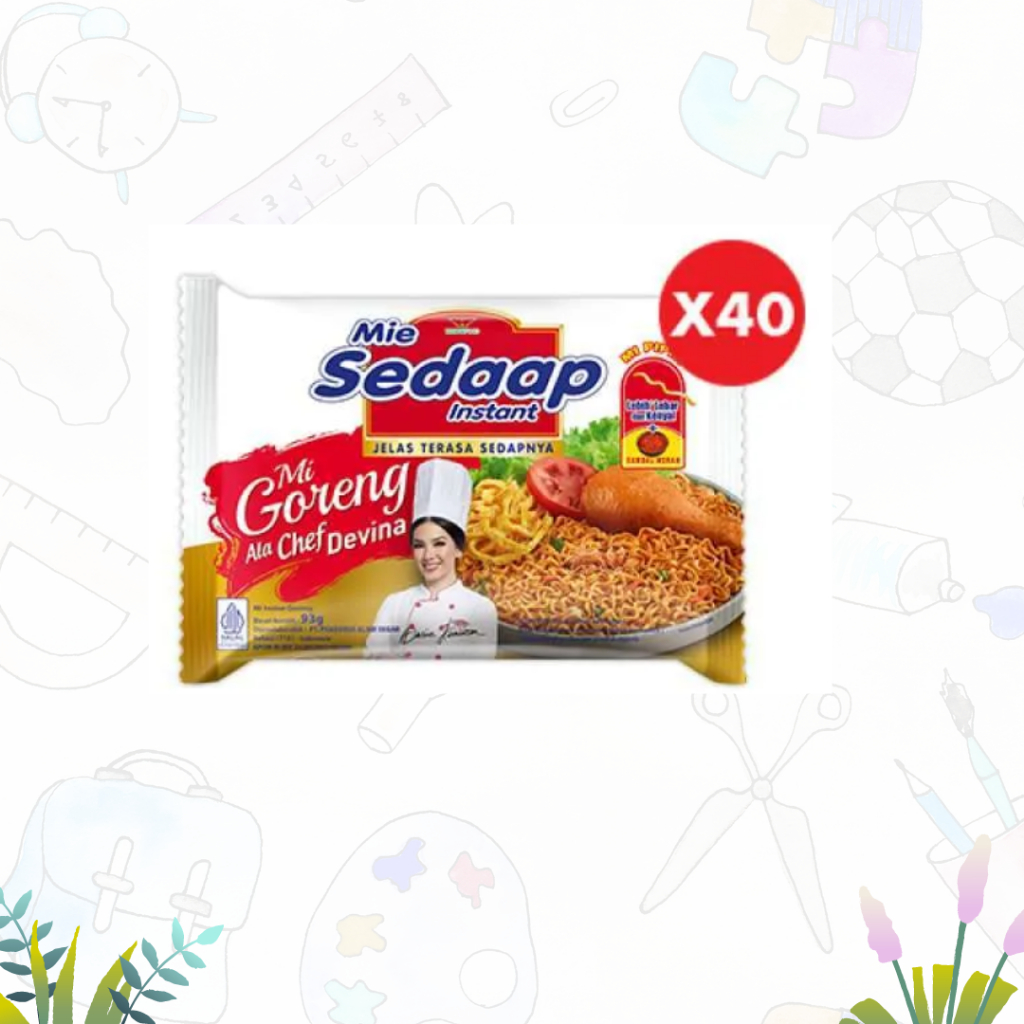 Jual Mie Instant Sedaap Goreng Ala Chef Devina 93gr (PCS) | Shopee ...