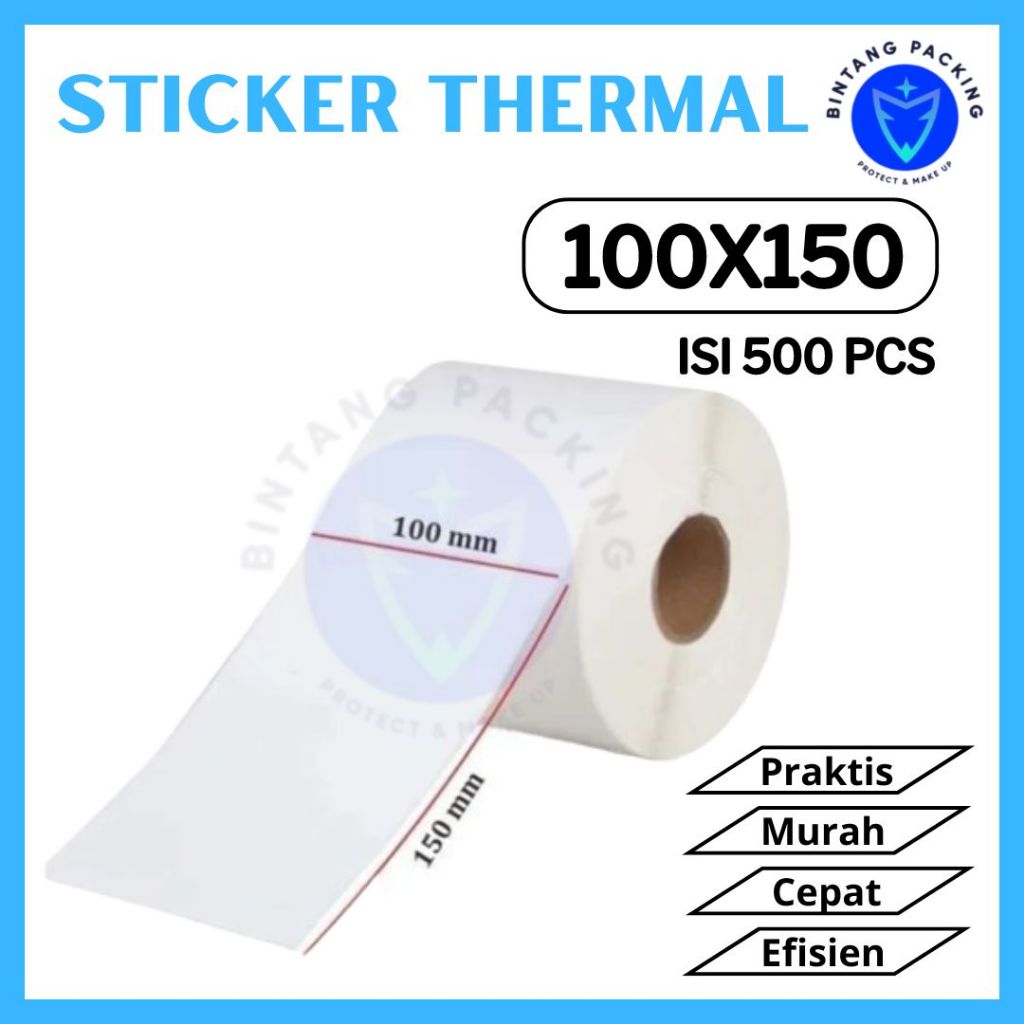 Jual Sticker Thermal Label Resi Olshop Sticker Label Thermal Kertas Resi Tempel Kertas Thermal ...