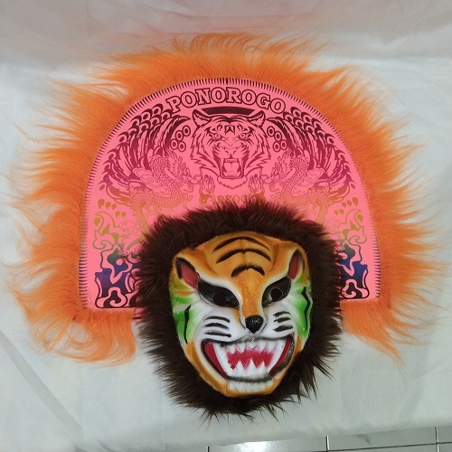 Jual Topeng Reog Ponorogo Topeng Macan Untuk Mainan Anak Bahan Spon dan ...