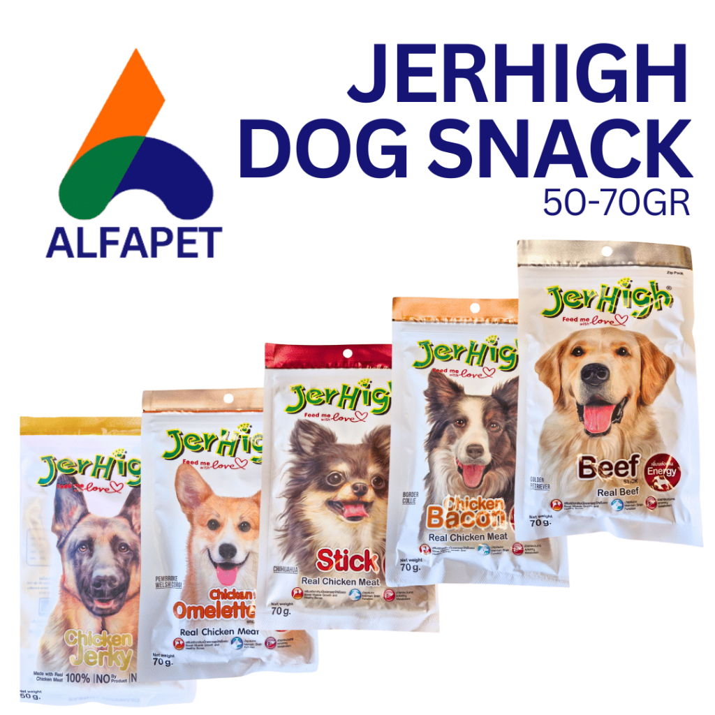 Jual Jerhigh 50gr & 70gr Snack cemilan anjing dog treat | Shopee Indonesia